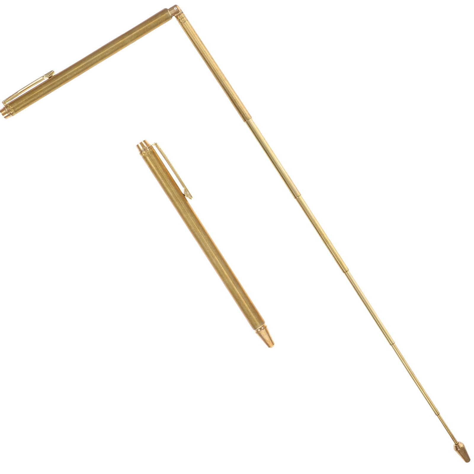 LIOOBO Copper Dowsing Rod for Outdoor Use Golden Color with Design and ...