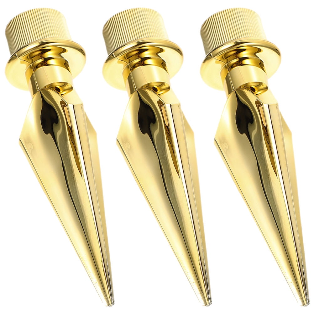 LIOOBO Golden Plastic Flagpole Topper for Flag Display and Replacement ...