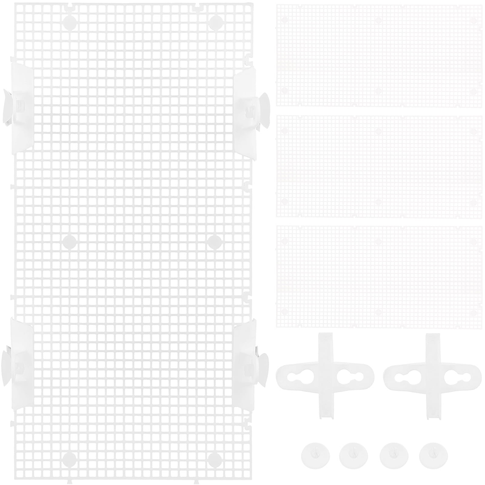 LIOOBO 4 Pcs Fish Hood Aquarium Lid Tank Divider Isolation White ...