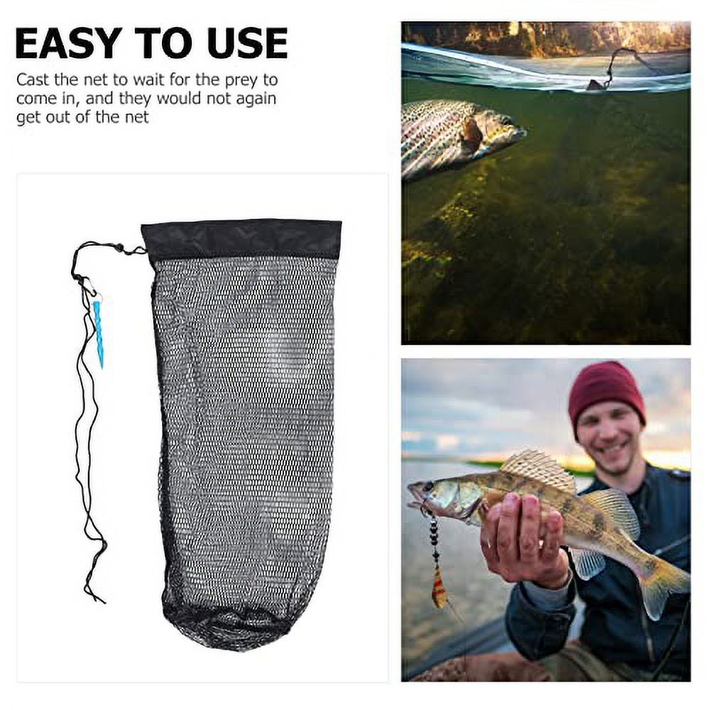LIOOBO Fishing Bag Fish Collection Bag Nylon Fishing Net Fishing Basket ...