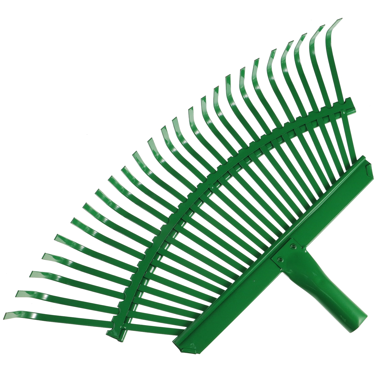LIOOBO Garden Pine Needle Rake Portable Metal Lawn Rake Garden Shrub ...