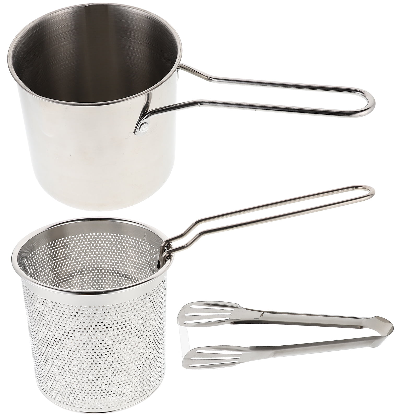 LIOOBO Nonstick Frying Pan Creative Design Fryer Stainless Steel Frying ...