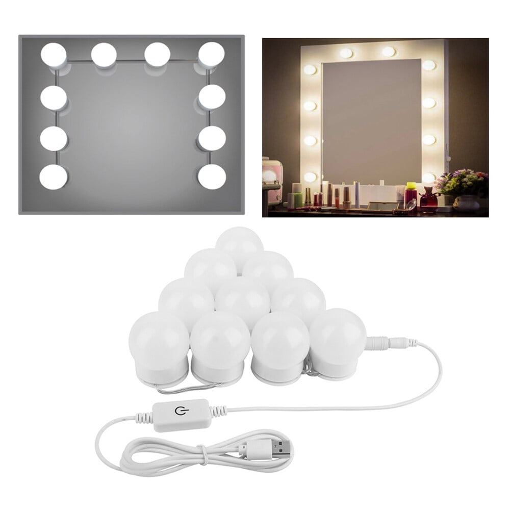 LIOOBO USB Dimmable LED Touch Vanity Mirror Lights Lighting Strip for ...