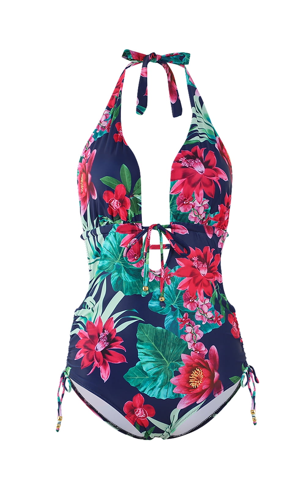 LIORA Backless One Piece Swimsuits for Women Halter Bathing Suits ...