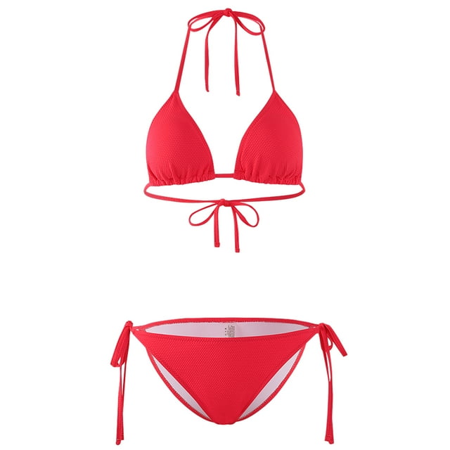 LIORA Women's Bikinis Swimsuit Triangle Top Side Tie Bottom Bikinis for ...