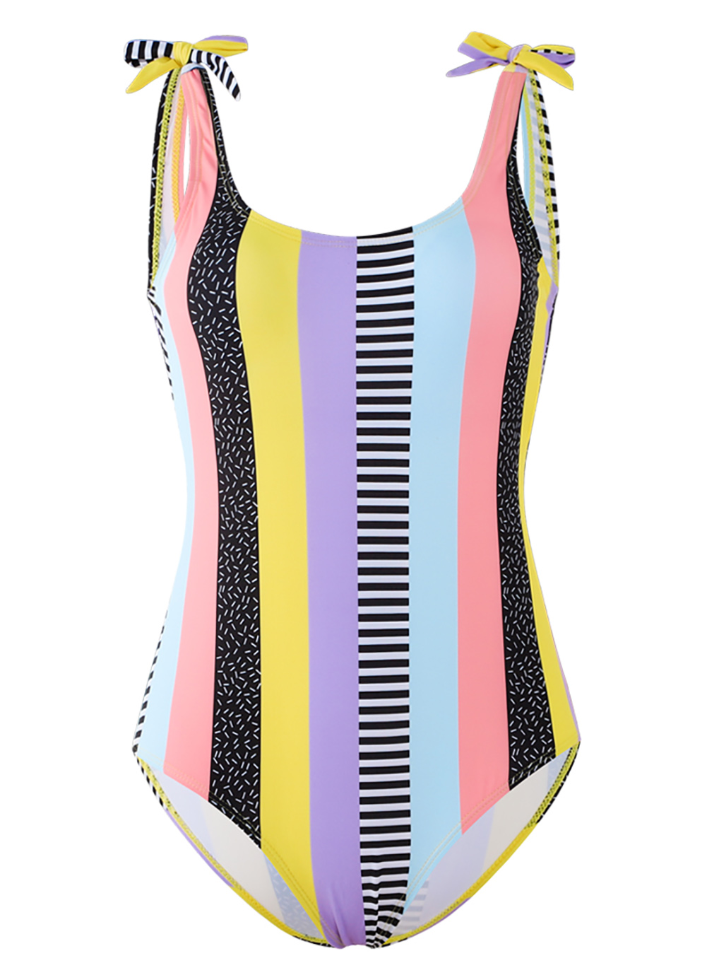 LELINTA Retro Women's High Waist One-Piece Swimsuit Set Classic Halter ...