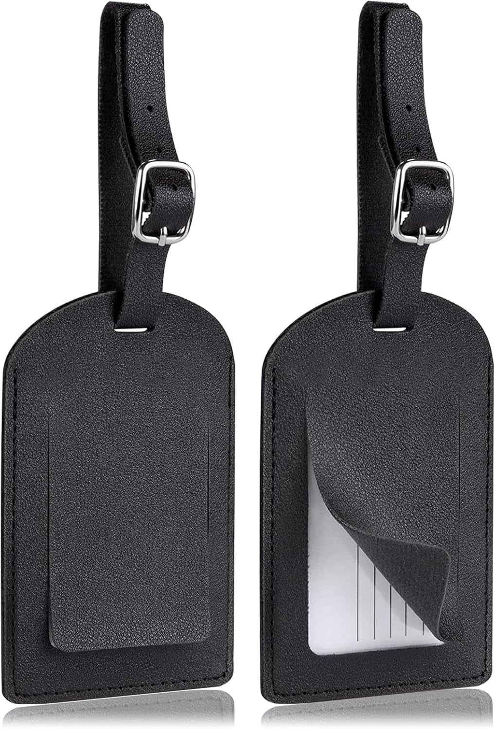 LIOUCBD Leather Baggage Labels, Pack of 2 Travel Bag Labels, Luggage ...