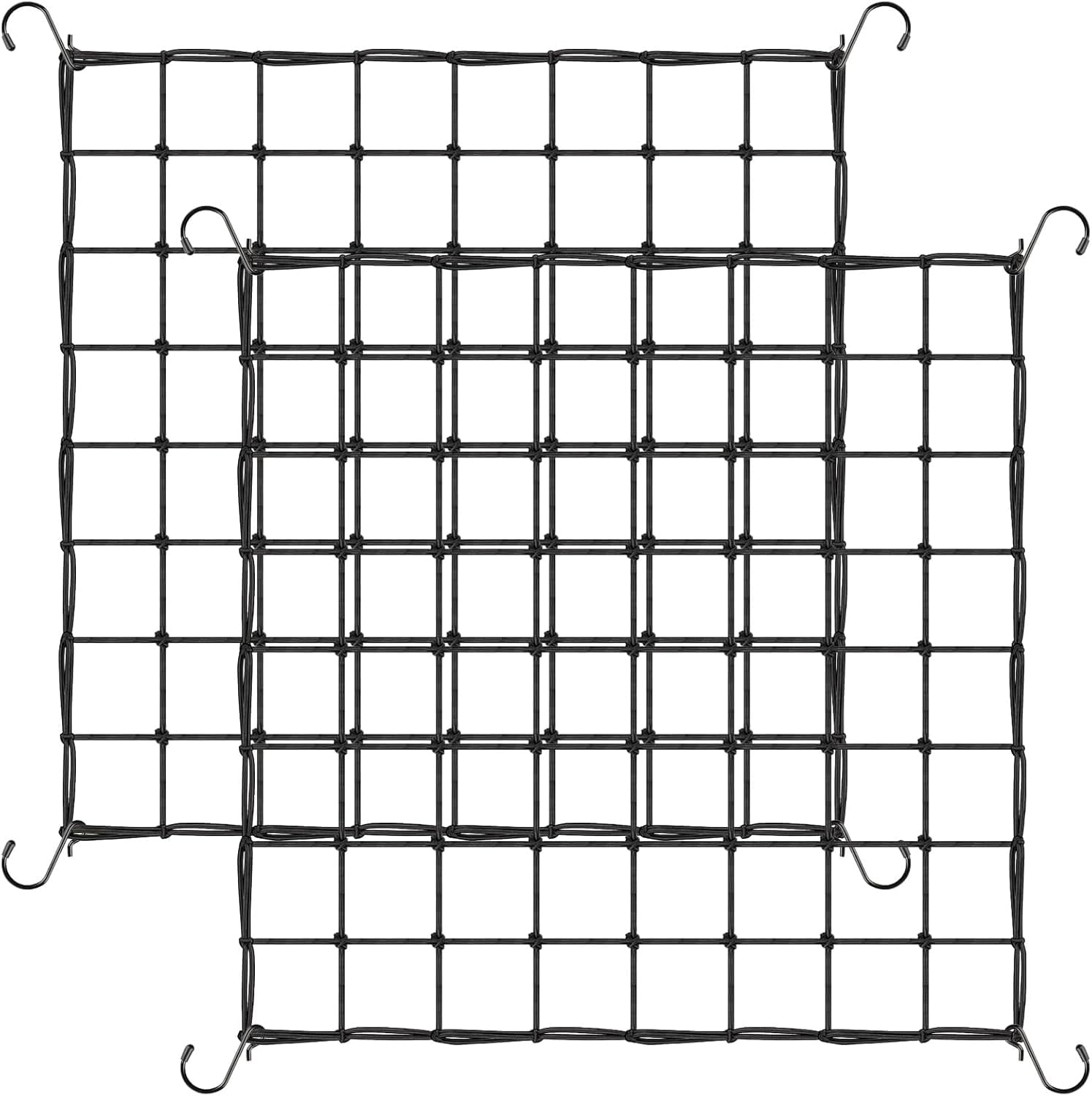 LIOUCBD Trellis Netting, 2 Pack Scrog Nets with 8 Hooks, 4x4 Trellis ...