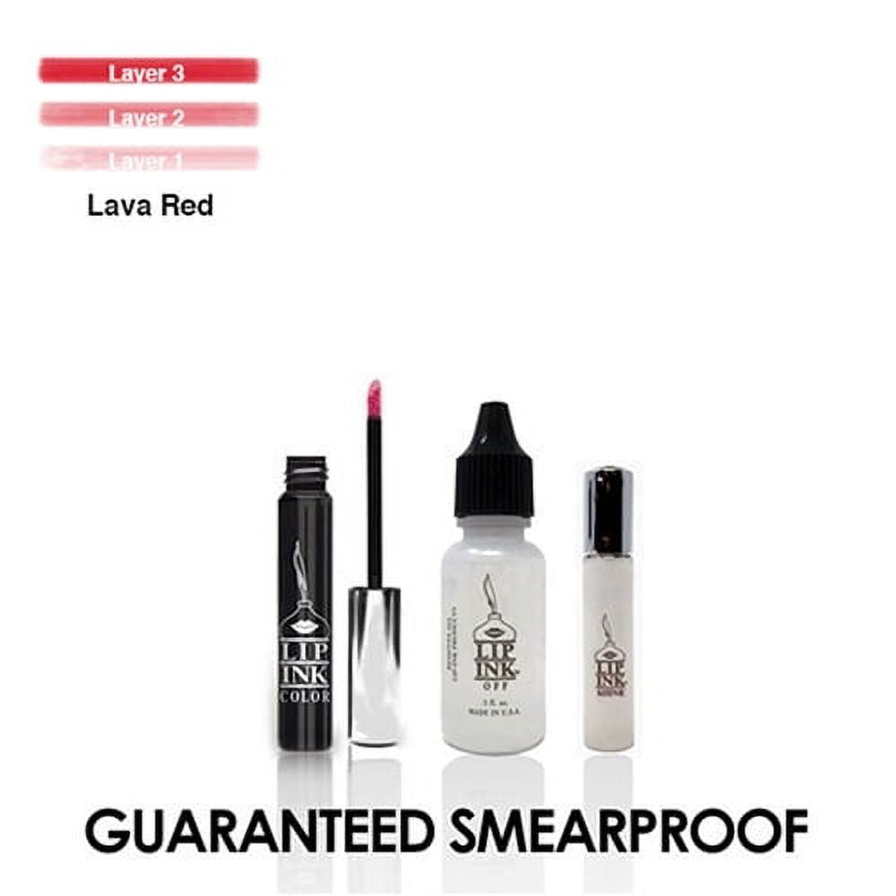 LIP INK Semi-Permanent Lip Kit, Lava Red - Walmart.com
