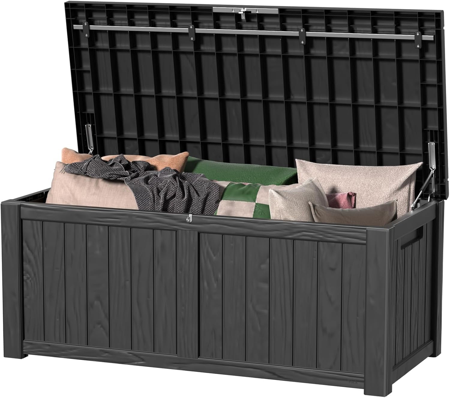 LIQI 120 Gallon Outdoor Storage Box Waterproof - Patio Furniture ...