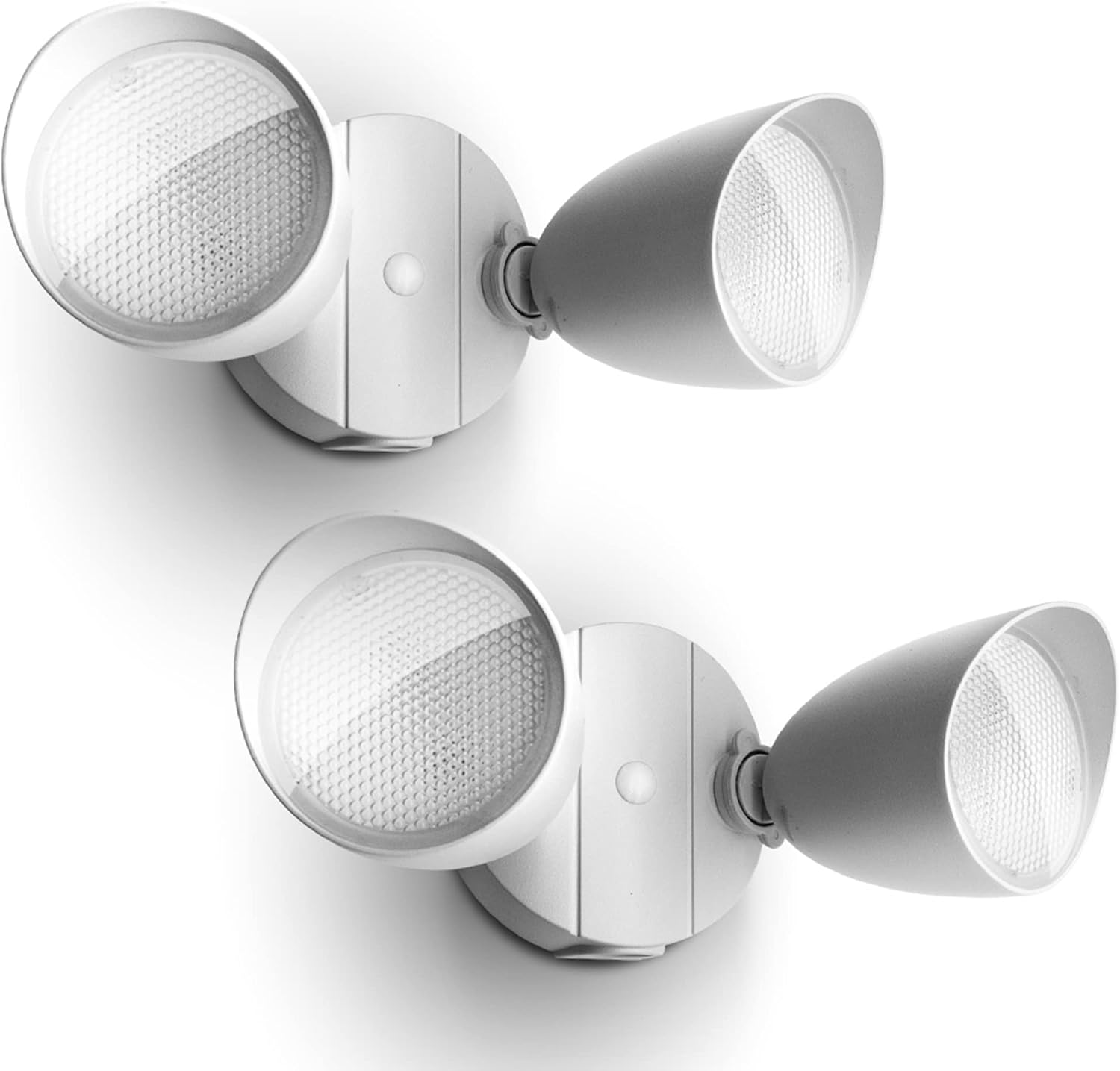 LIQI 2-Packs 32 Watt 28 LED Dual-Head Floodlight Outdoor, Full Metal ...