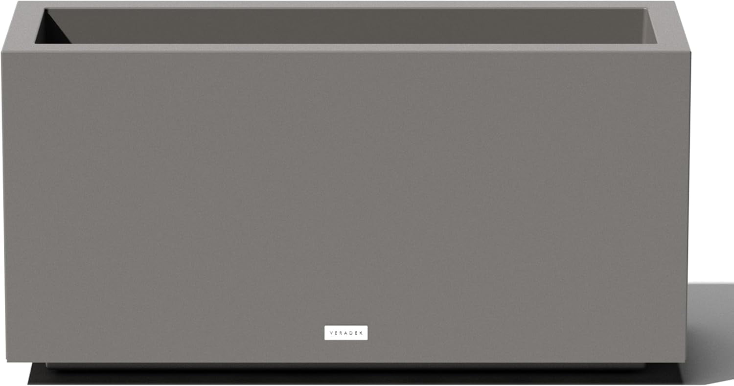 LIQI Series Long Box Planter - Large Rectangular Planter for Indoor or ...