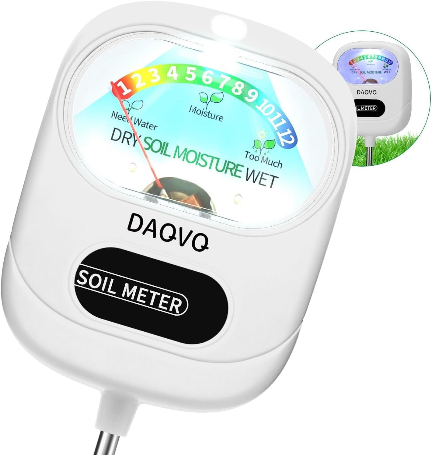 LIQI Soil Moisture Meter, Plants Moisture Meter Upgraded-Large Screen ...