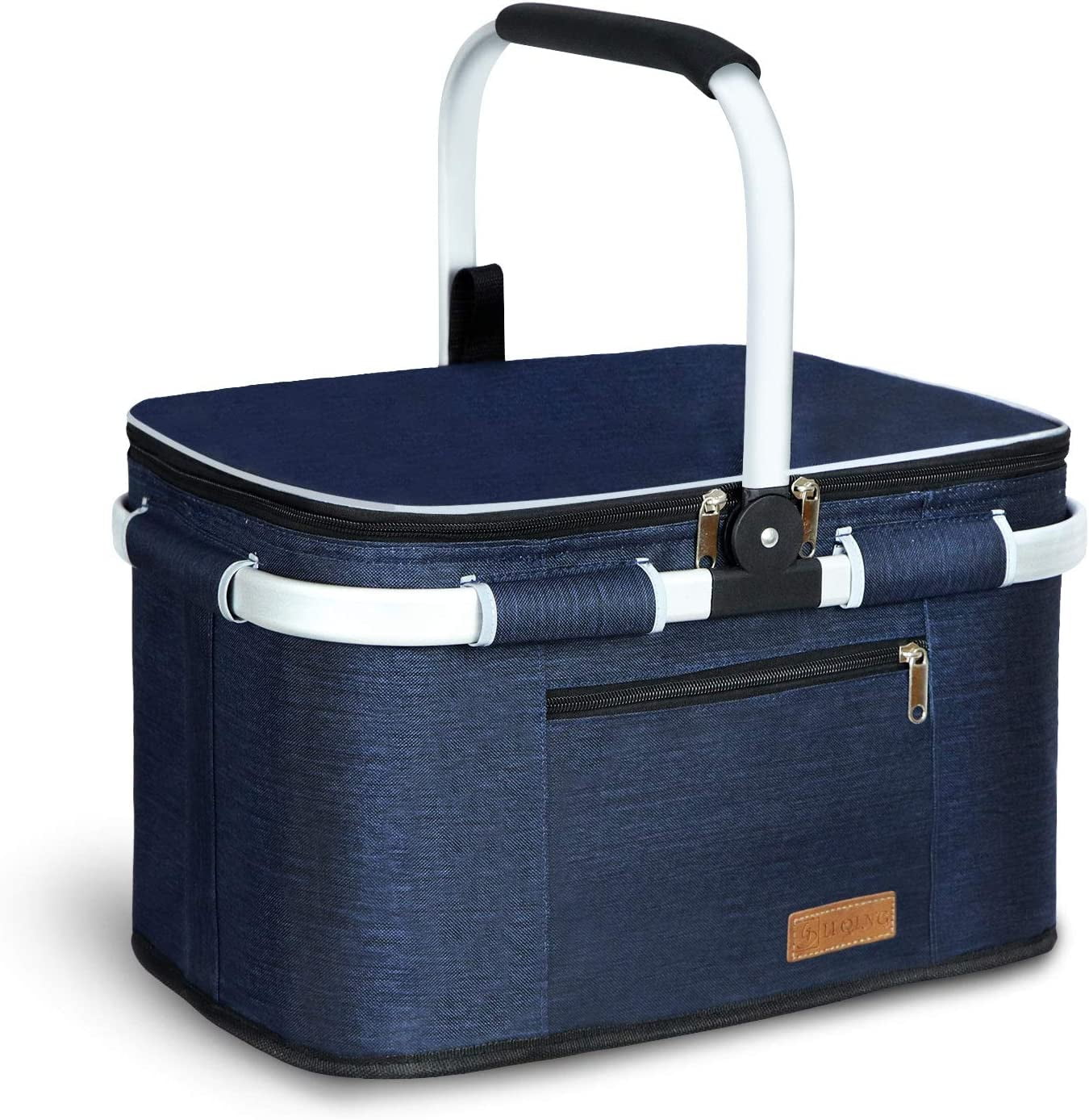 LIQING 35L Large Picnic Basket Shopping Travel Camping Grocery Bags 2 ...