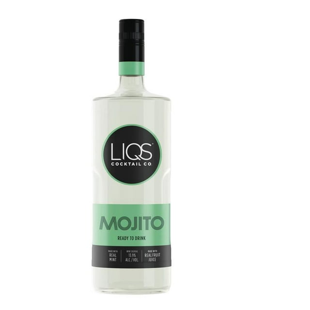 LIQS Cocktail Co. Mojito Ready to Drink Cocktail, 1.5 Liter Glass ...