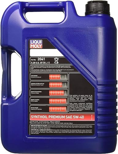 LIQUI MOLY Synthoil Premium SAE 5W-40 | 5 L | Fully synthetic engine ...