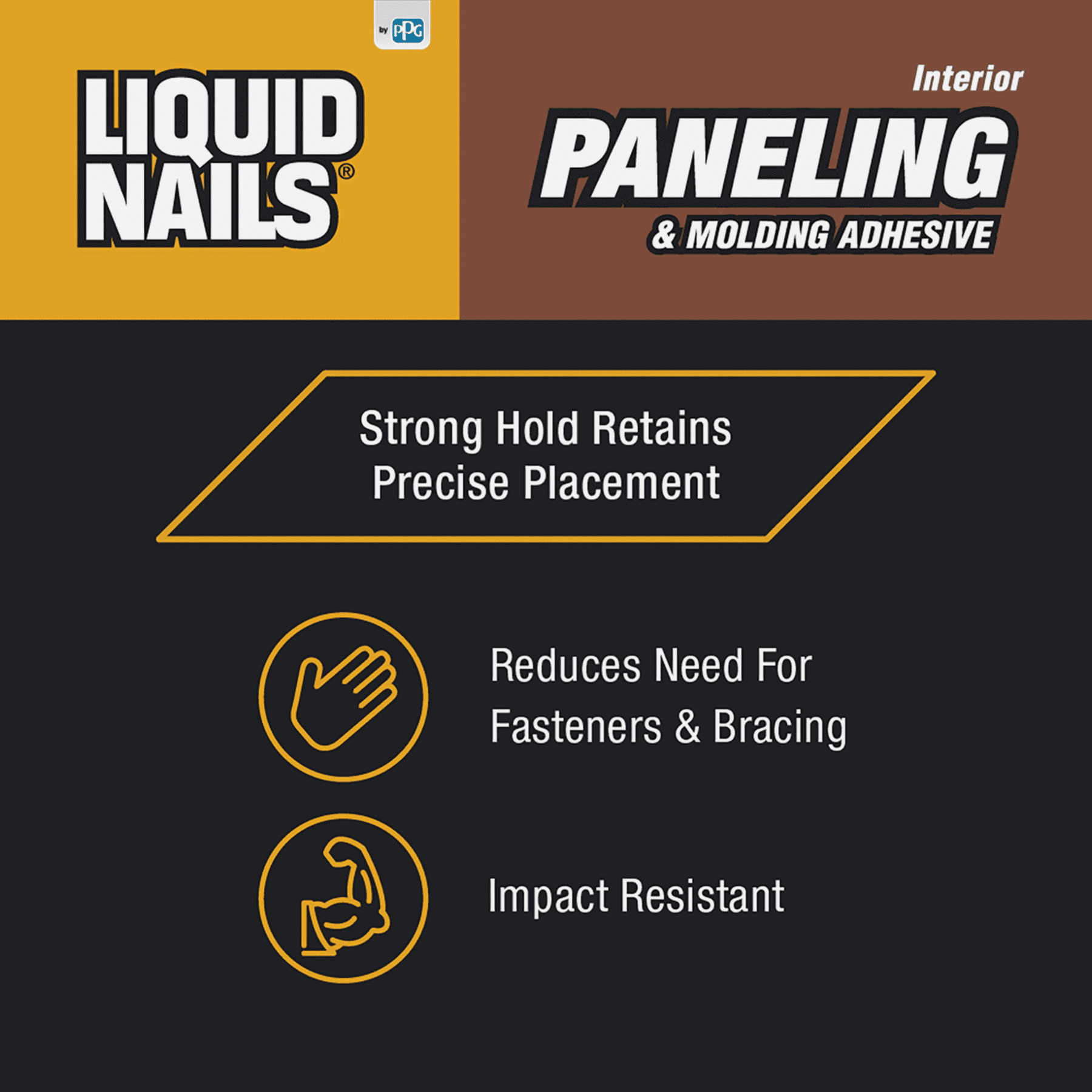 LIQUID NAILS Paneling and Molding Adhesive - Single Pack — Construction ...