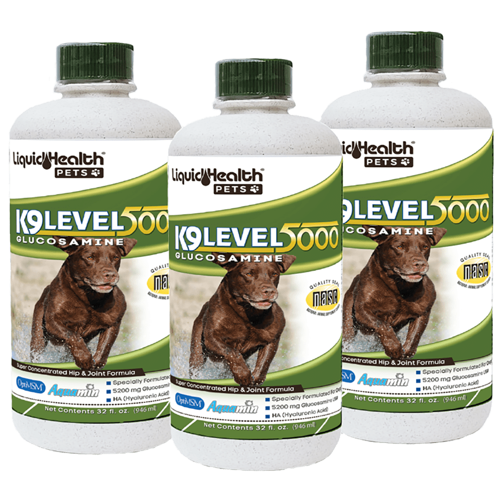 LIQUIDHEALTH 32 Oz K9 Liquid Glucosamine Level 5000 for Dogs, Large ...