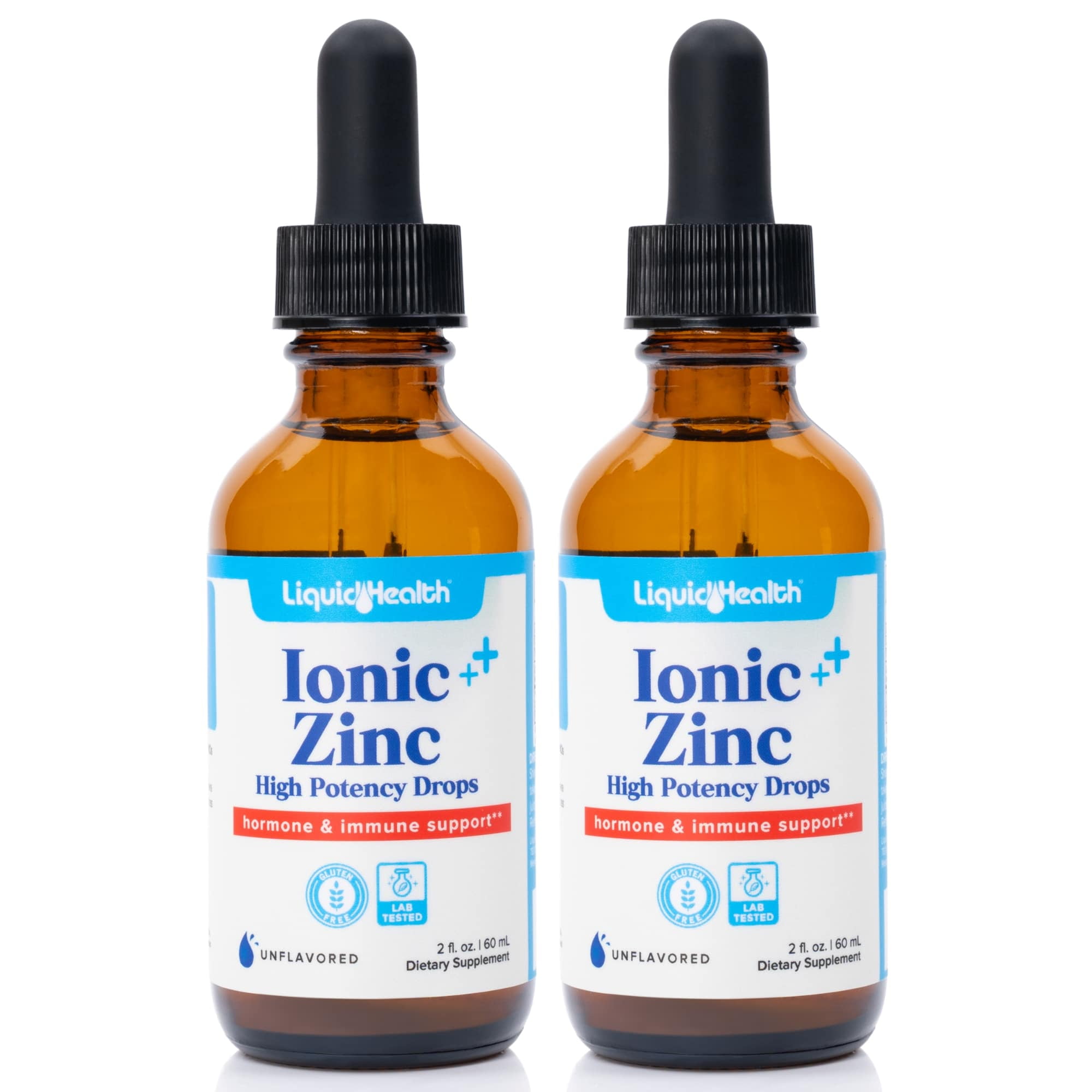 LIQUIDHEALTH Ionic Zinc Drops Liquid Vitamin for Immune Support 2 fl Oz ...