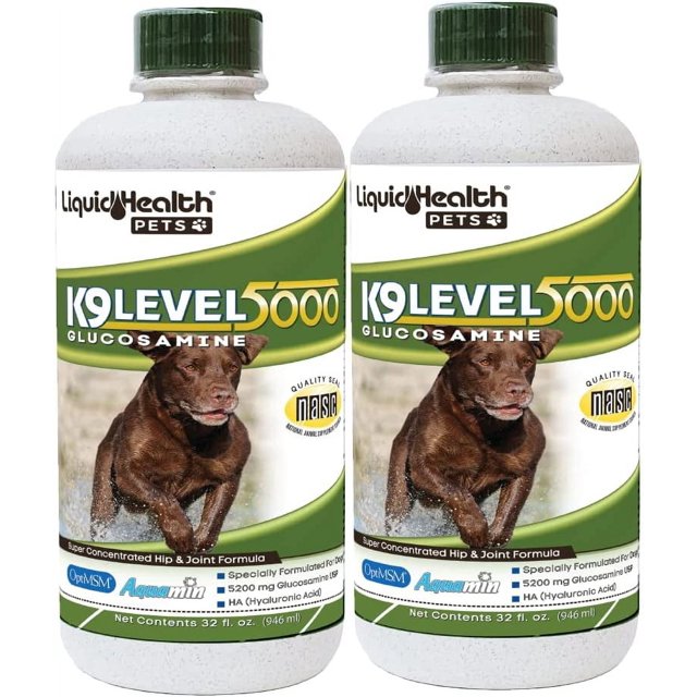 LIQUIDHEALTH K9 Liquid Glucosamine Dogs Joint Supplement, Pain Relief ...