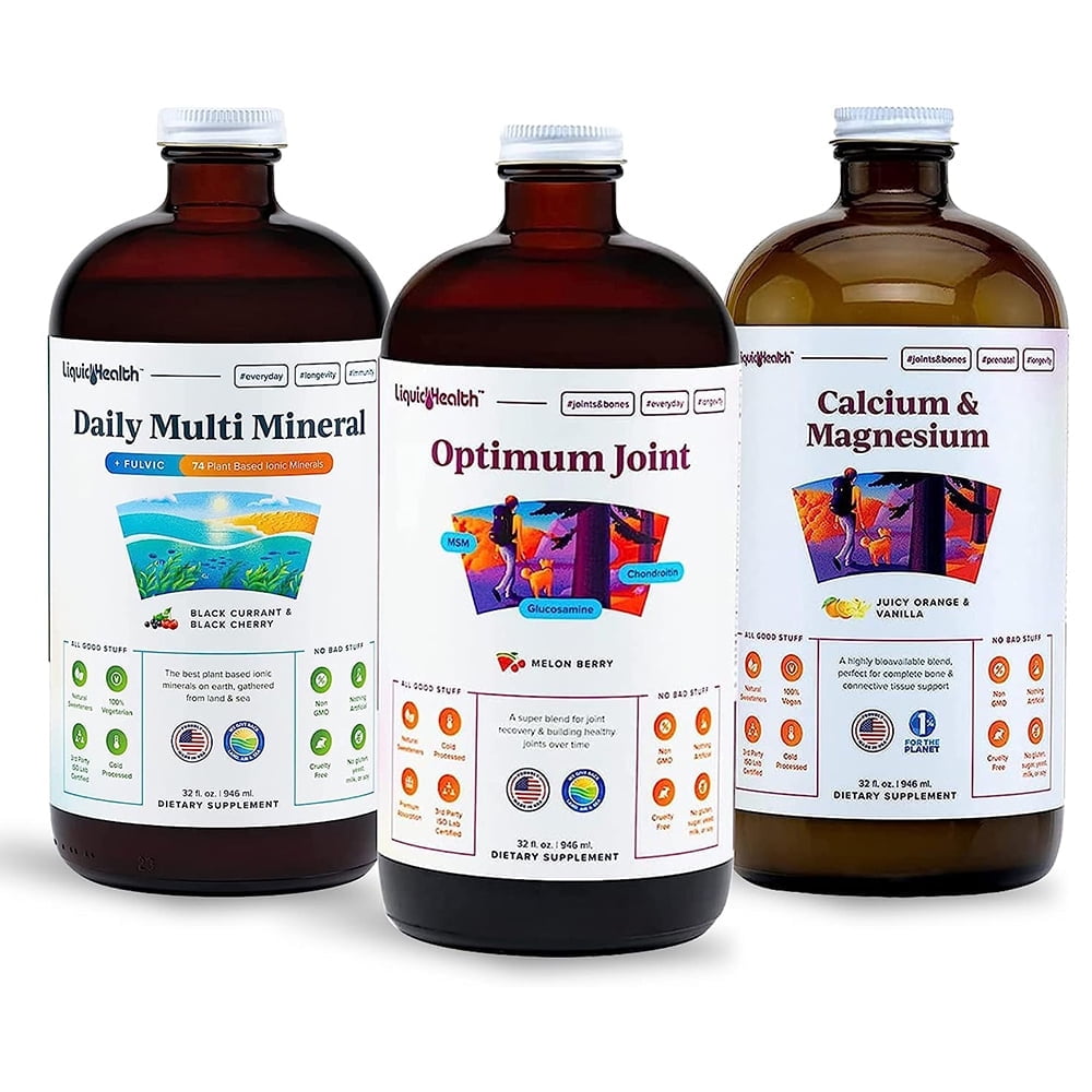 LIQUIDHEALTH Muscles, Bones, & Joints Vitamin Bundle | Liquid Vitamins ...