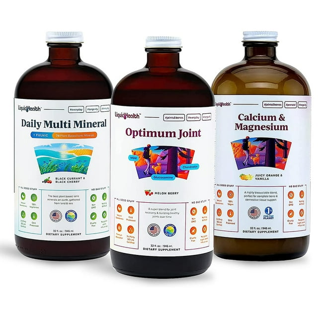 LIQUIDHEALTH Muscles, Bones, & Joints Vitamin Bundle | Liquid Vitamins ...
