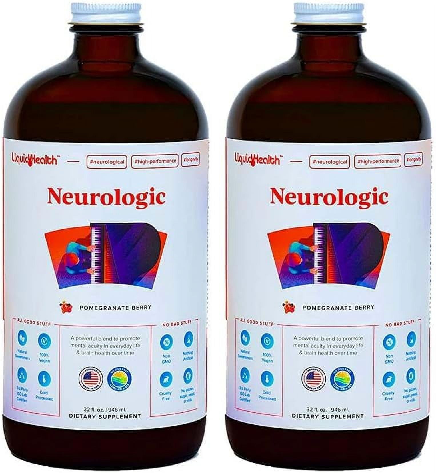 LIQUIDHEALTH Neurologic Brain Booster Supplement Nootropic Liquid ...