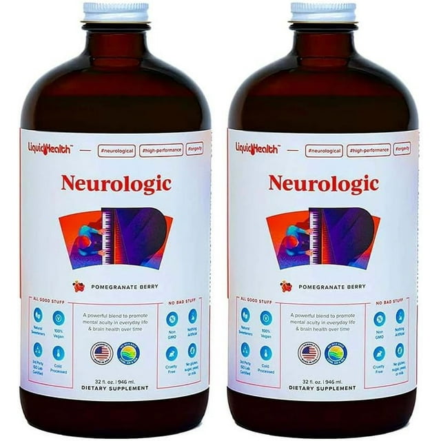 LIQUIDHEALTH Neurologic Brain Booster Supplement Nootropic Liquid ...