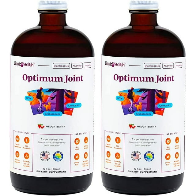 LIQUIDHEALTH Optimum Joint Support Liquid MSM Supplement for Movement ...