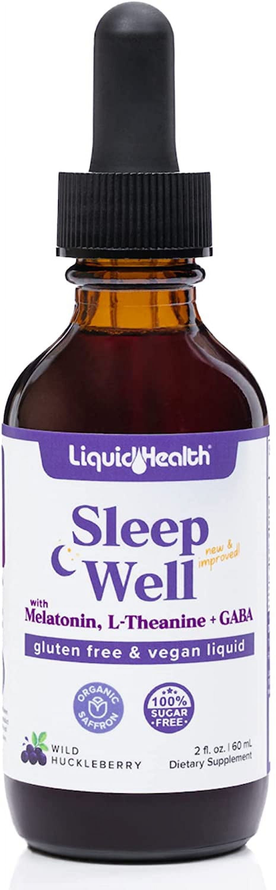 LIQUIDHEALTH Sleep Aid: Natural Relaxation & Melatonin Drops, 2 Fl. Oz ...