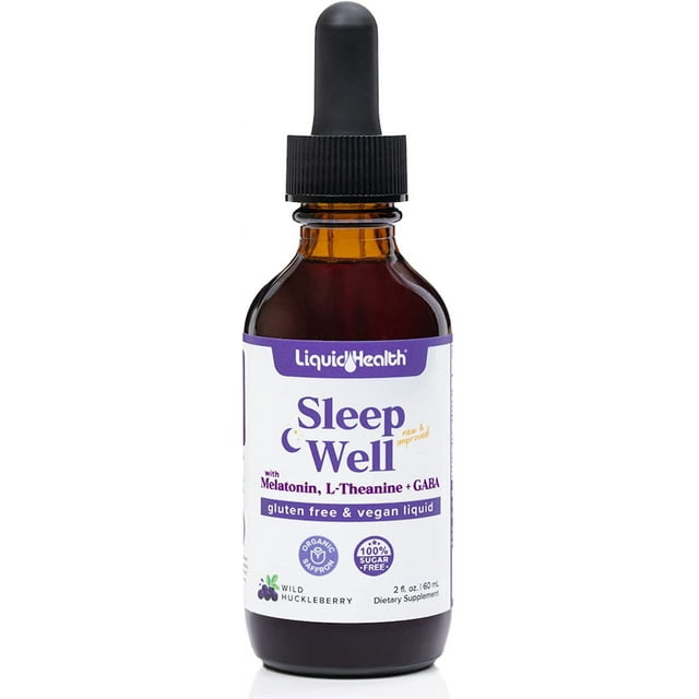 LIQUIDHEALTH Sleep Aid: Natural Relaxation & Melatonin Drops, 2 Fl. Oz ...