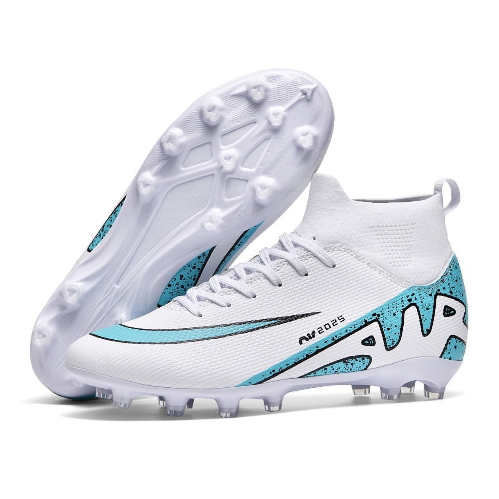 LIR High-Top Turf Soccer Shoes Long Spikes Artificial Turf Nail ...