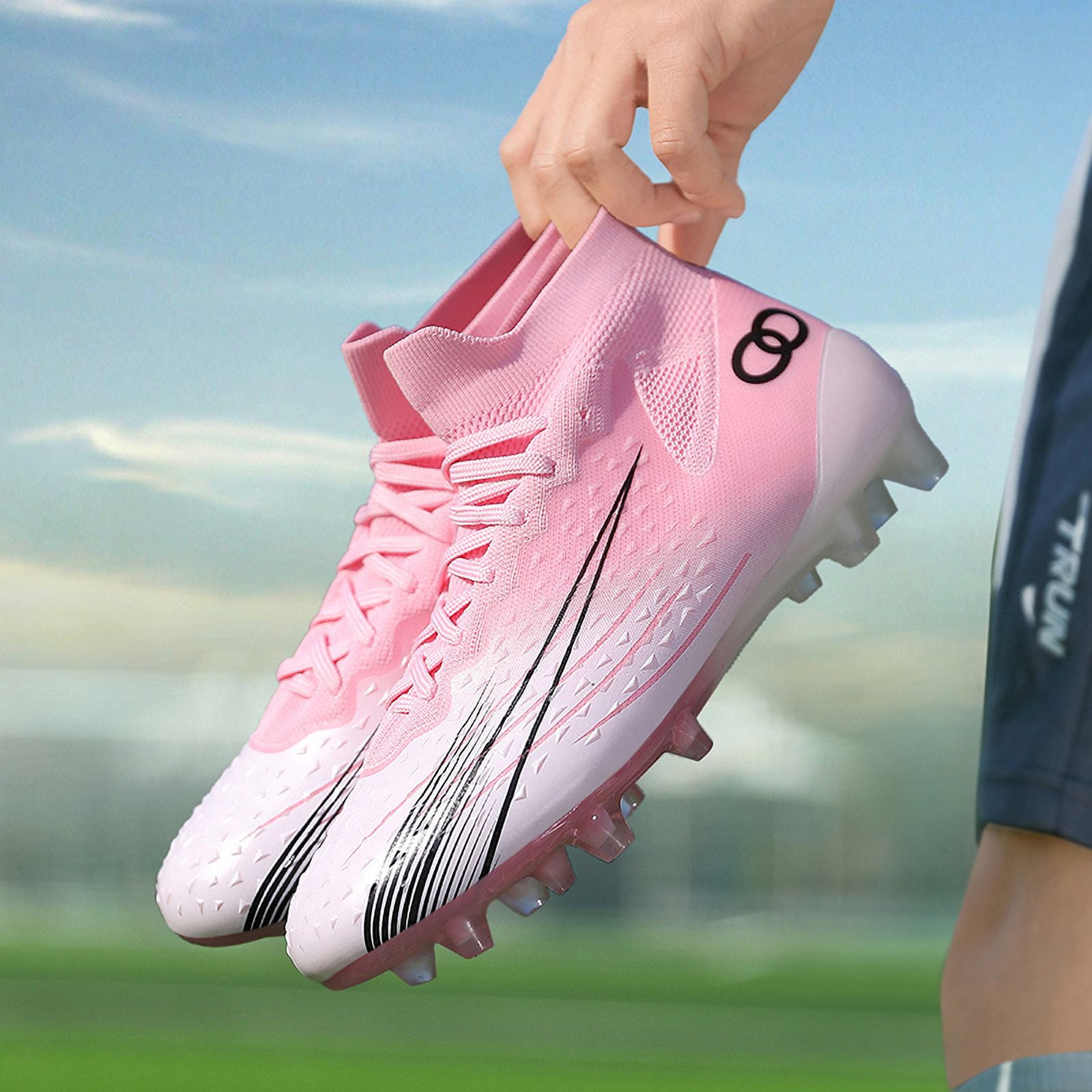 LIR Men's High-Top Cleats Soccer for Football Training - Lightweight ...