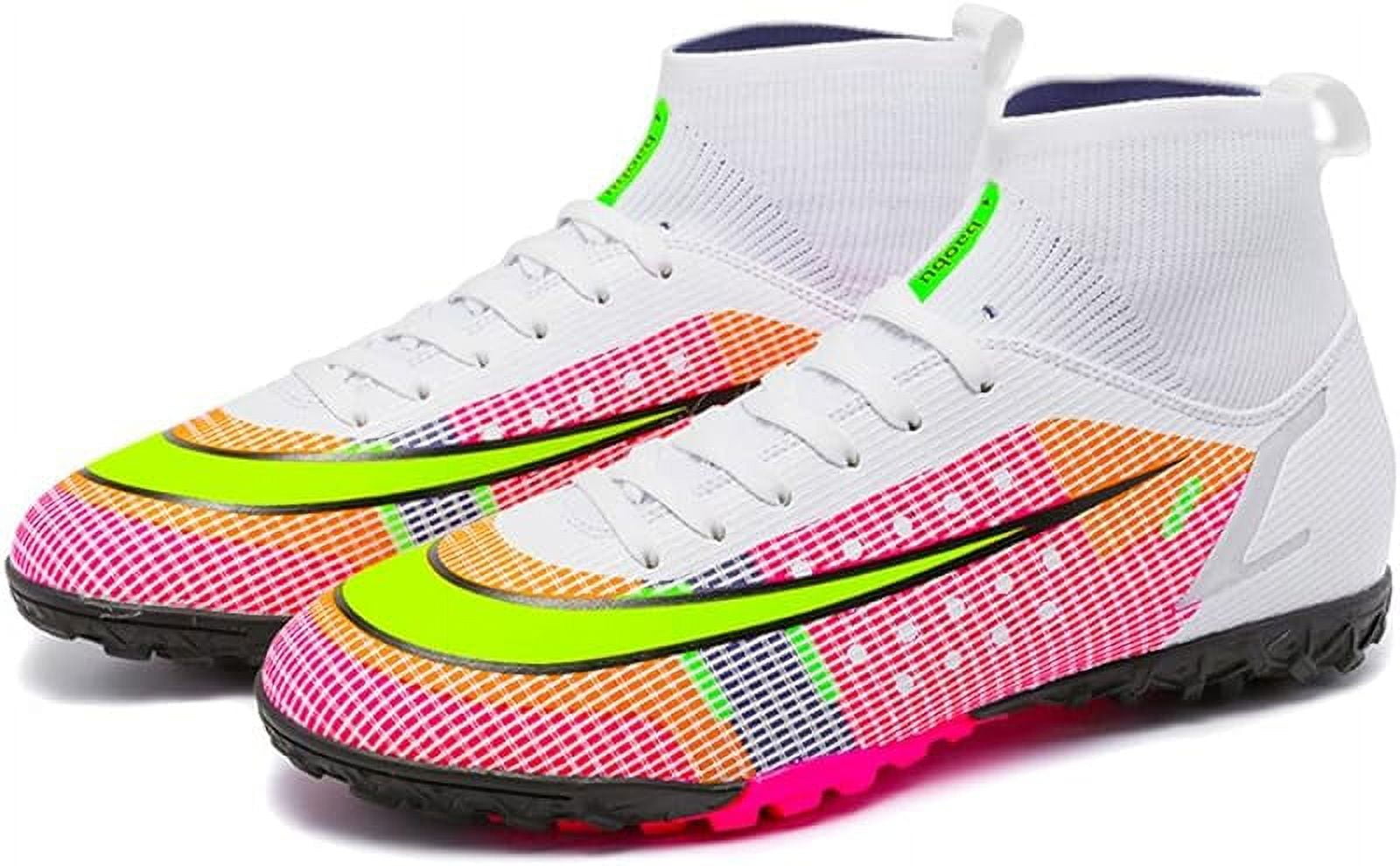 LIR Professional Leather Soccer Cleats Unisex Adult Firm Ground ...