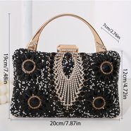 Coofit Women's Rhinestone Denim Handbags with Cross Style Shoulder ...