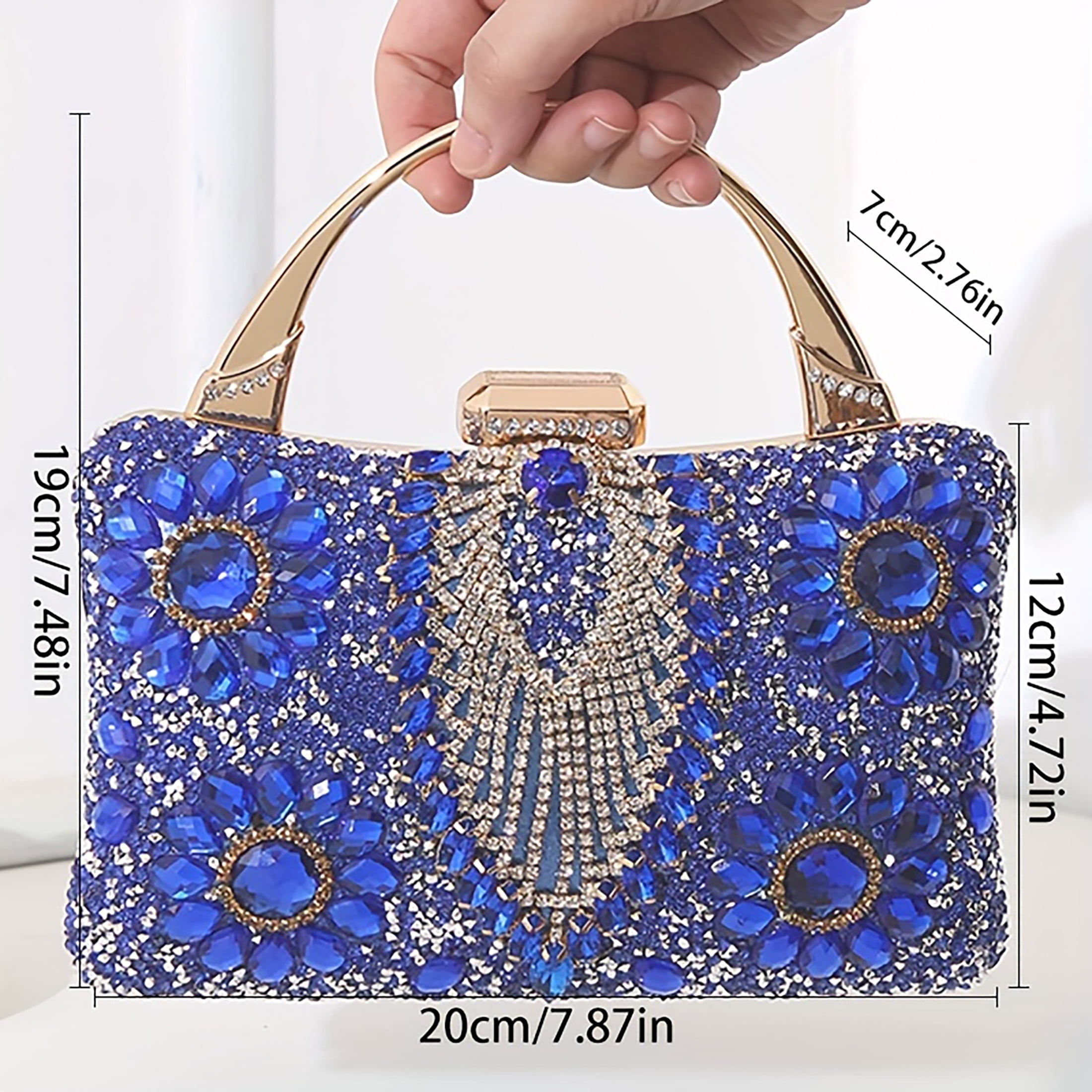 LIS BAGS Evening Bag Clutch Purses for Women Ladies Sparkling Party ...