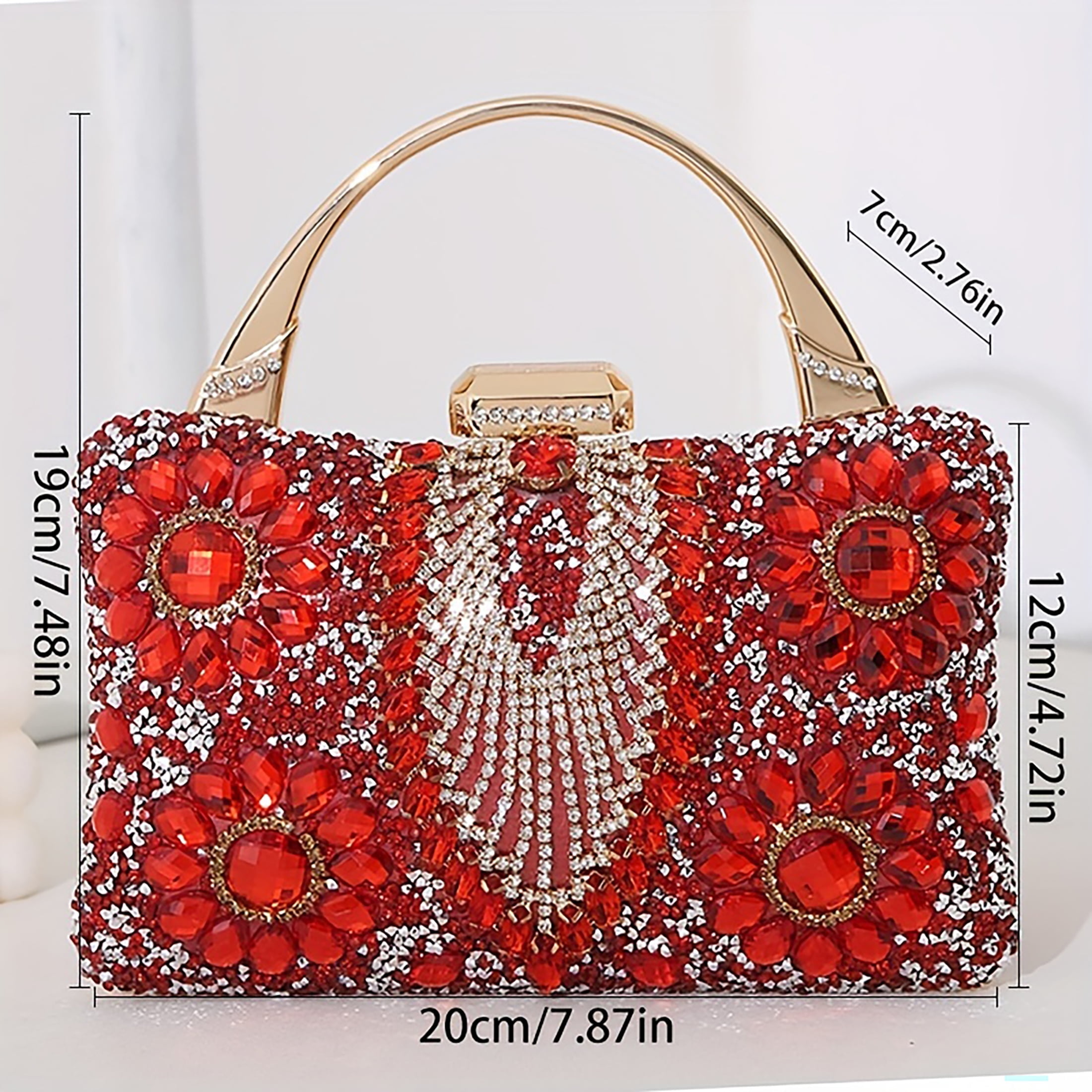 LIS BAGS Evening Bag Clutch Purses for Women Ladies Sparkling Party ...