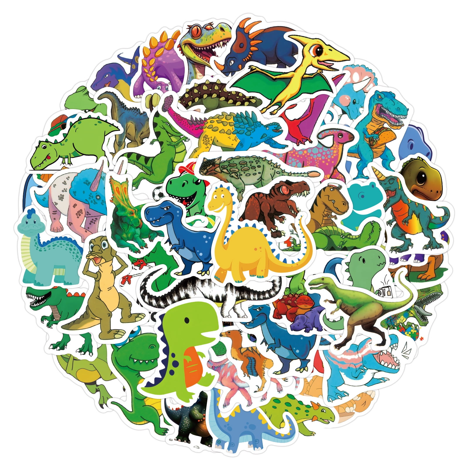 LISACANN 100Pcs Stickers for Kids, Cute Dinosaurs Vinyl Waterproof ...