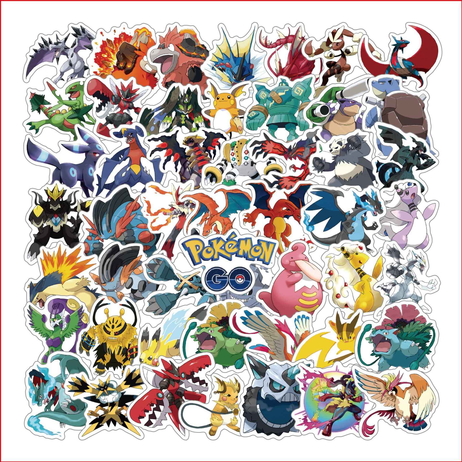 LISACANN 200 PCS Cute Cartoon_Pokemon Stickers for Kids Teens, Vinyl ...