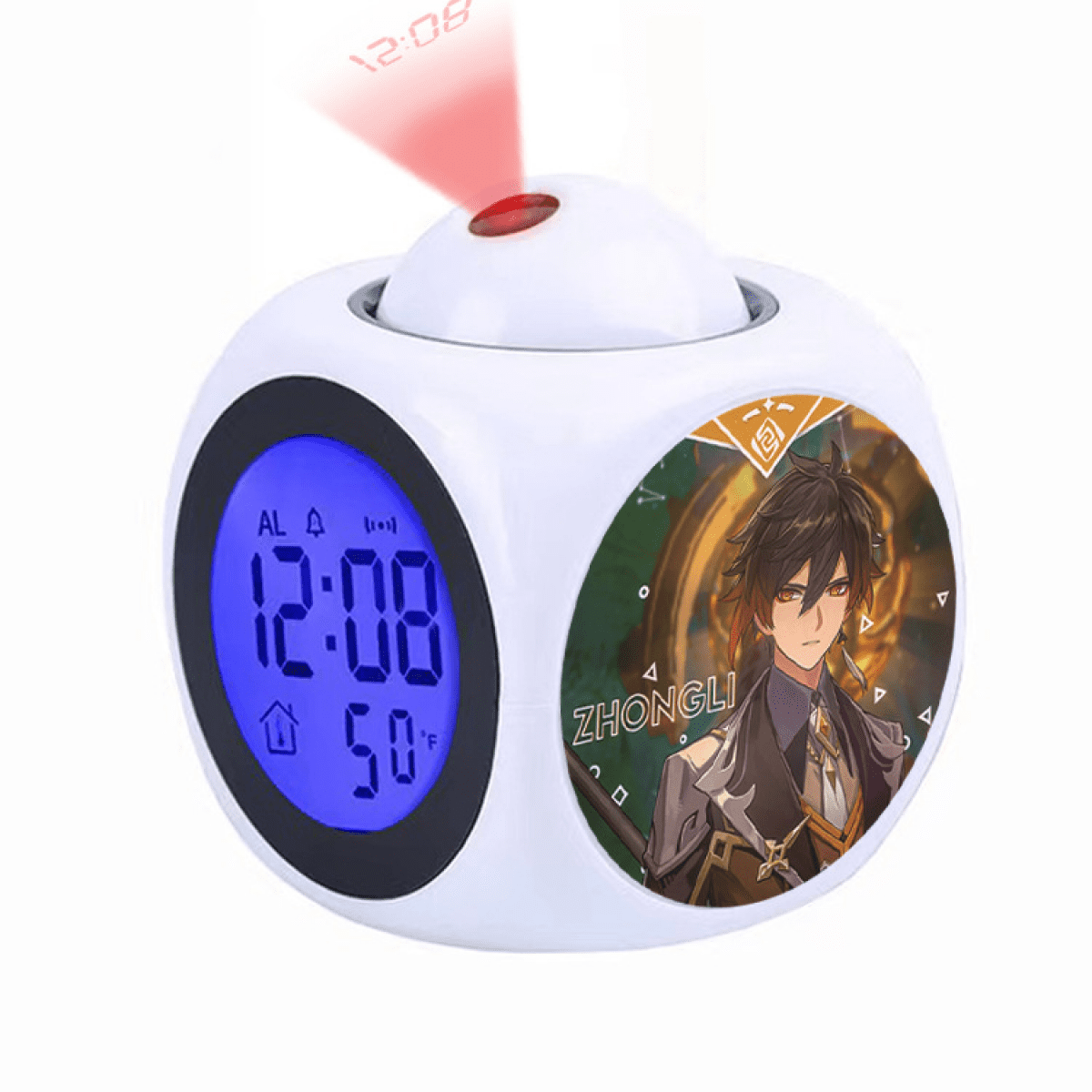LISACANN Digital Alarm Clock, Cartoon Genshin_Impact Academia Pattern ...