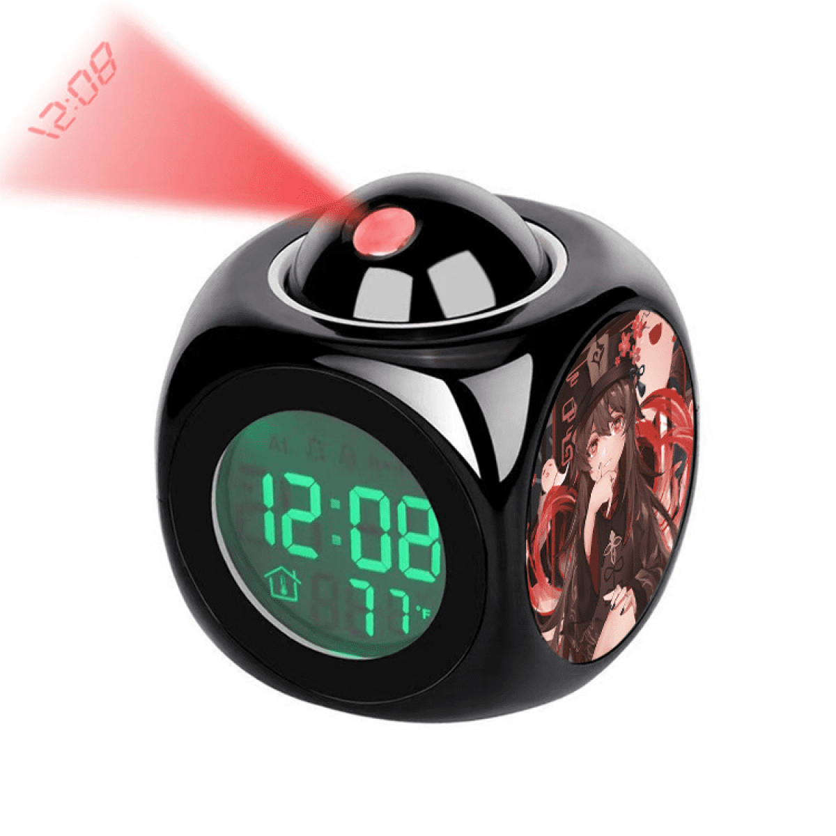 LISACANN Digital Alarm Clock, Cartoon Genshin_Impact Academia Pattern ...