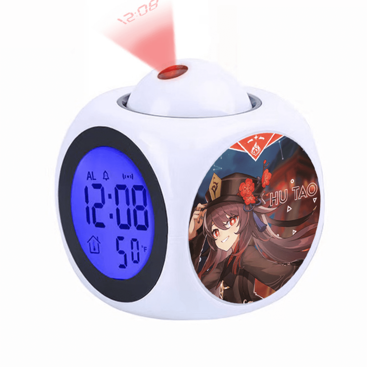 LISACANN Digital Alarm Clock, Cartoon Genshin_Impact Academia Pattern ...