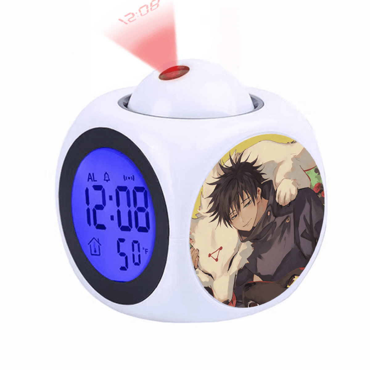 LISACANN Digital Alarm Clock, Cartoon Jujutsu_Kaisen Academia Pattern ...