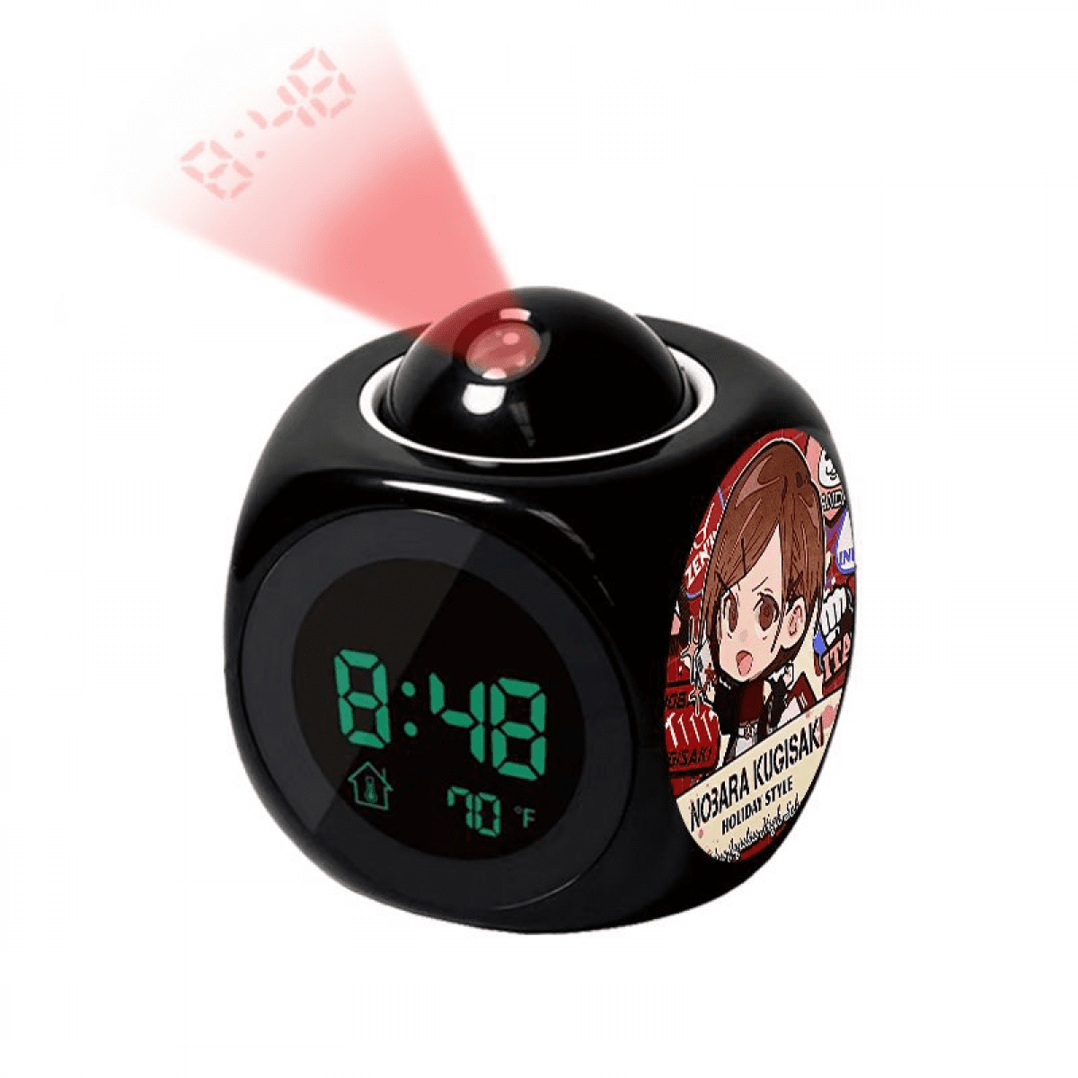 LISACANN Digital Alarm Clock, Cartoon Jujutsu_Kaisen Academia Pattern ...