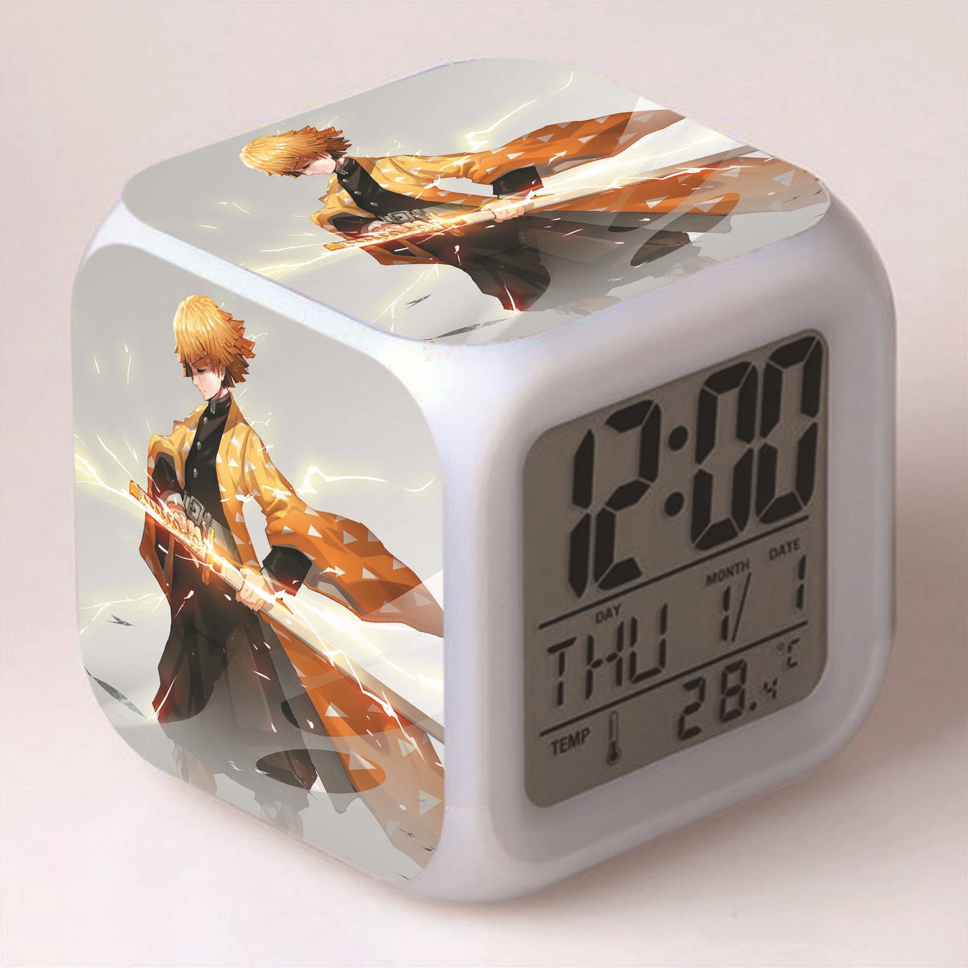 LISACANN Digital Alarm Clock for Kids, Cartoon Demon Slayer Pattern 7 ...