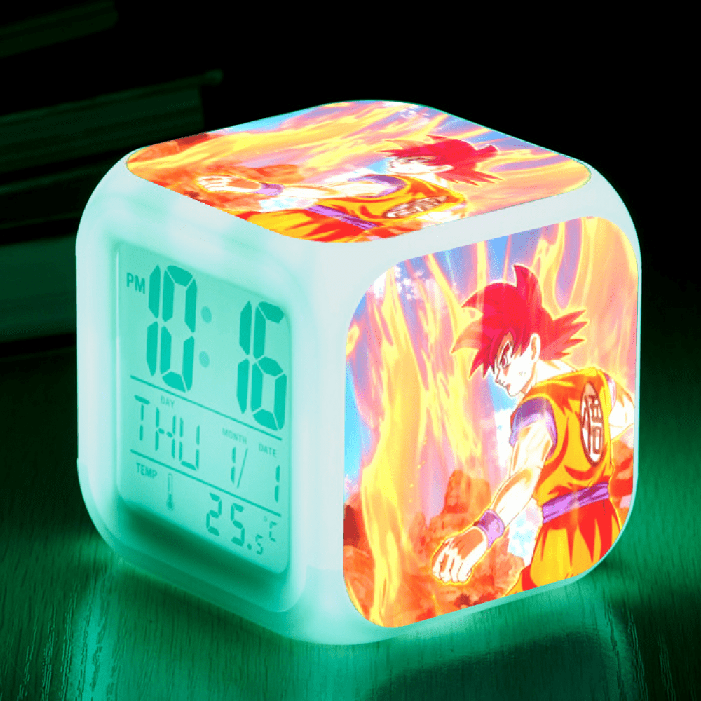 LISACANN Digital Alarm Clock for Kids, Cartoon Dragon Ball Pattern 7 ...