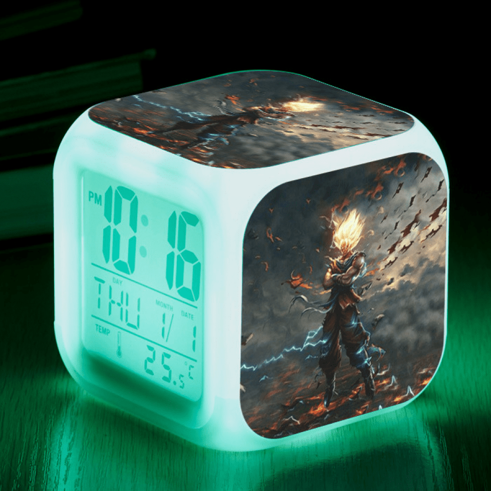 LISACANN Digital Alarm Clock for Kids, Cartoon Dragon Ball Pattern 7 ...