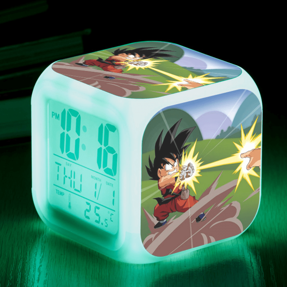 LISACANN Digital Alarm Clock for Kids, Cartoon Dragon Ball Pattern 7 ...