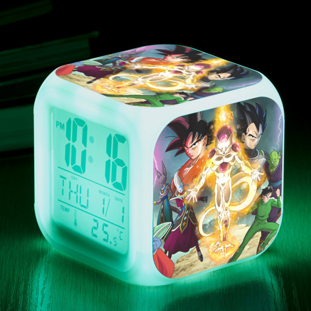 LISACANN Digital Alarm Clock for Kids, Cartoon Dragon Ball Pattern 7 ...