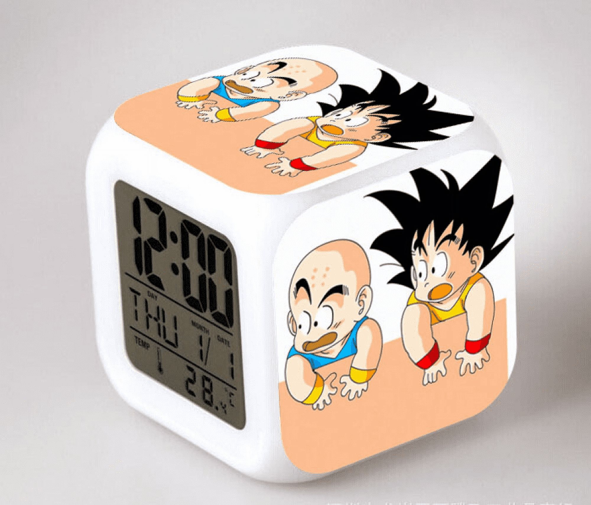 LISACANN Digital Alarm Clock for Kids, Cartoon Dragon Ball Pattern 7 ...